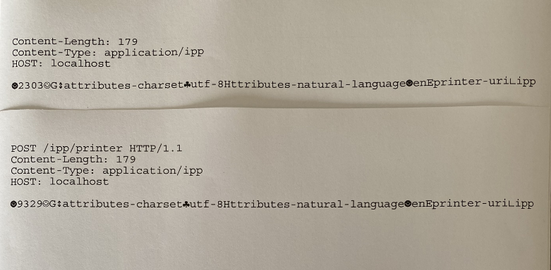 HP 打印机会多打印 post/ipp/printer http/1.1的文件 - 惠普支持社区 - 1250641