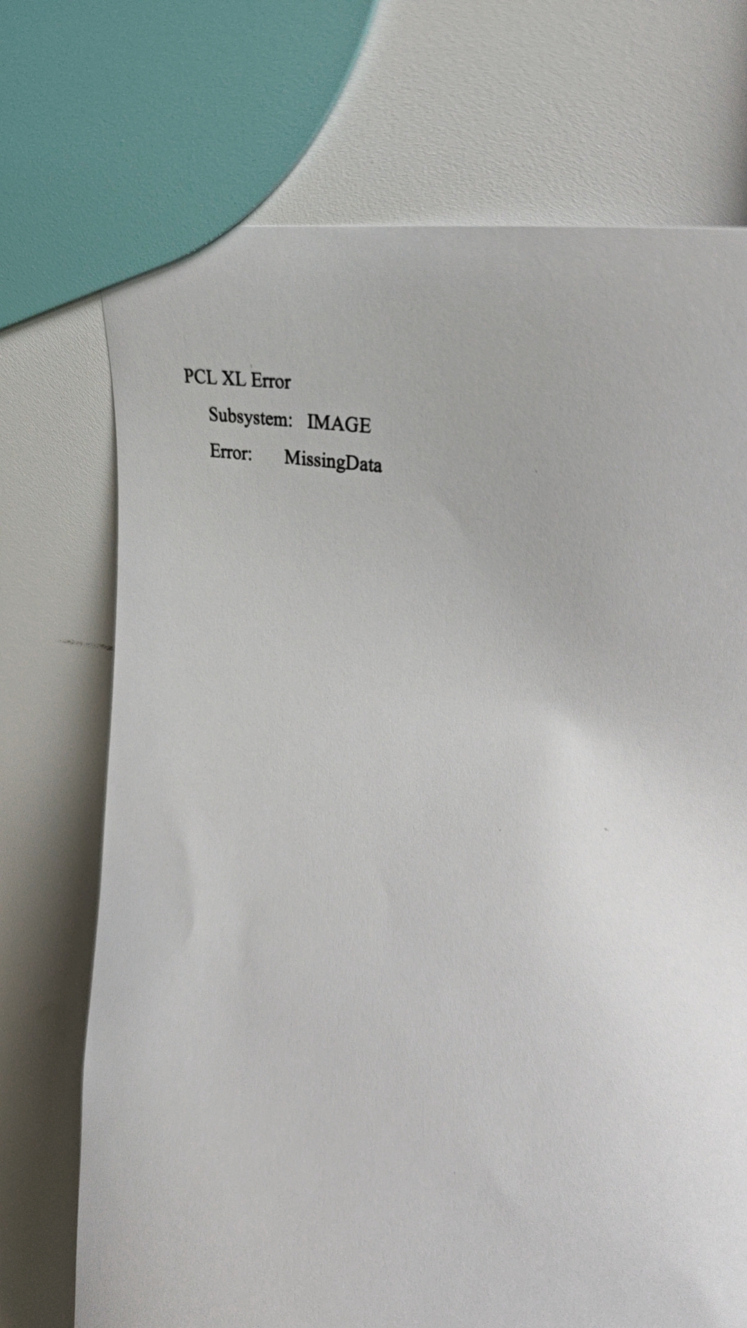 已解决: HP 454NW 打印偶尔打印出一张纸，提示PCL XL Error Subsystem: IMA... - 惠普支持社区 ...