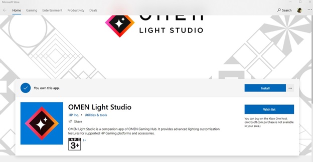 【经验分享】OMEN Light Studio的使用方法和出现问题的简单处理方式 - 惠普支持社区 - 1063064