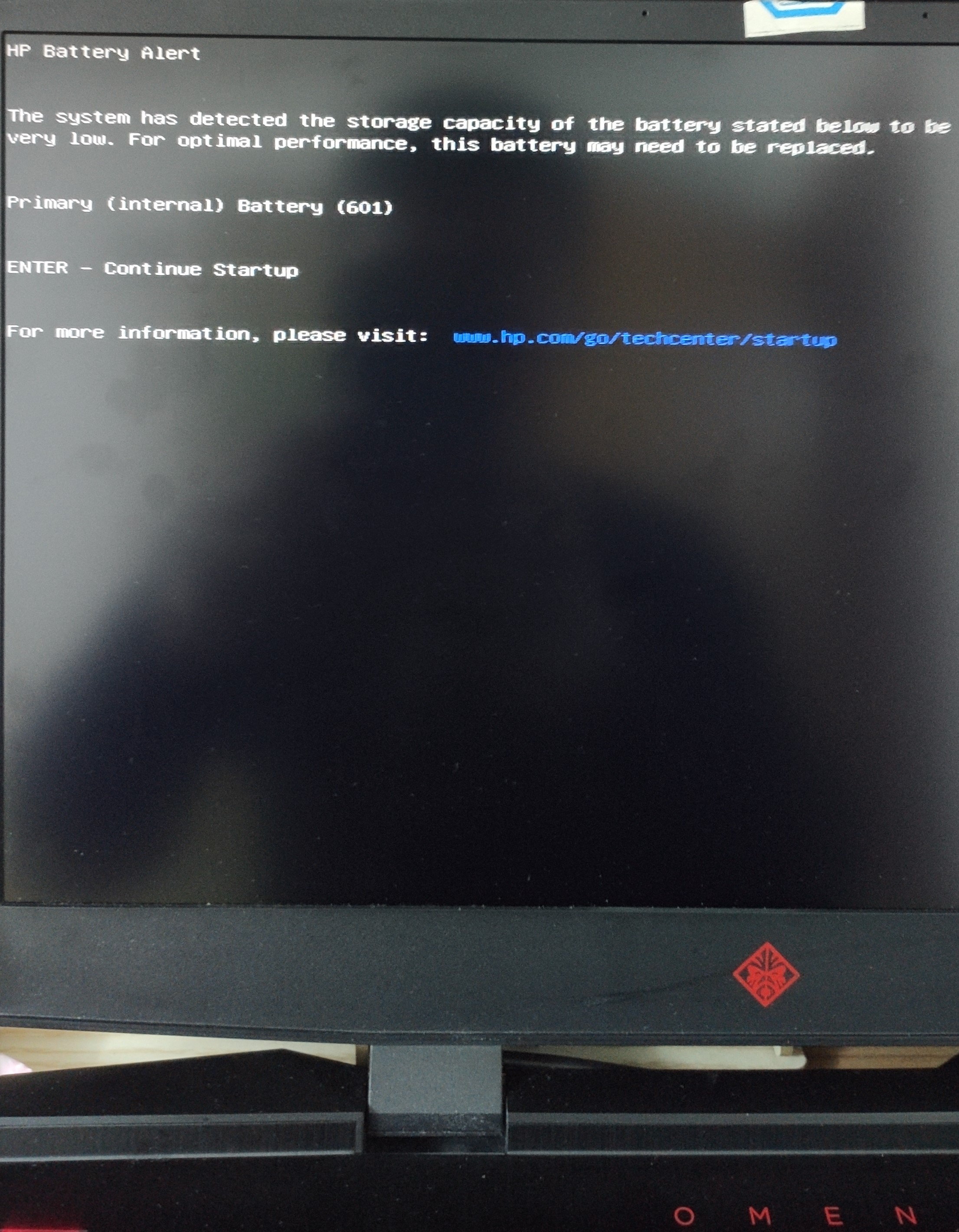 已解决: 暗影精灵5开机提示HP Battery alert - 惠普支持社区 - 1063709