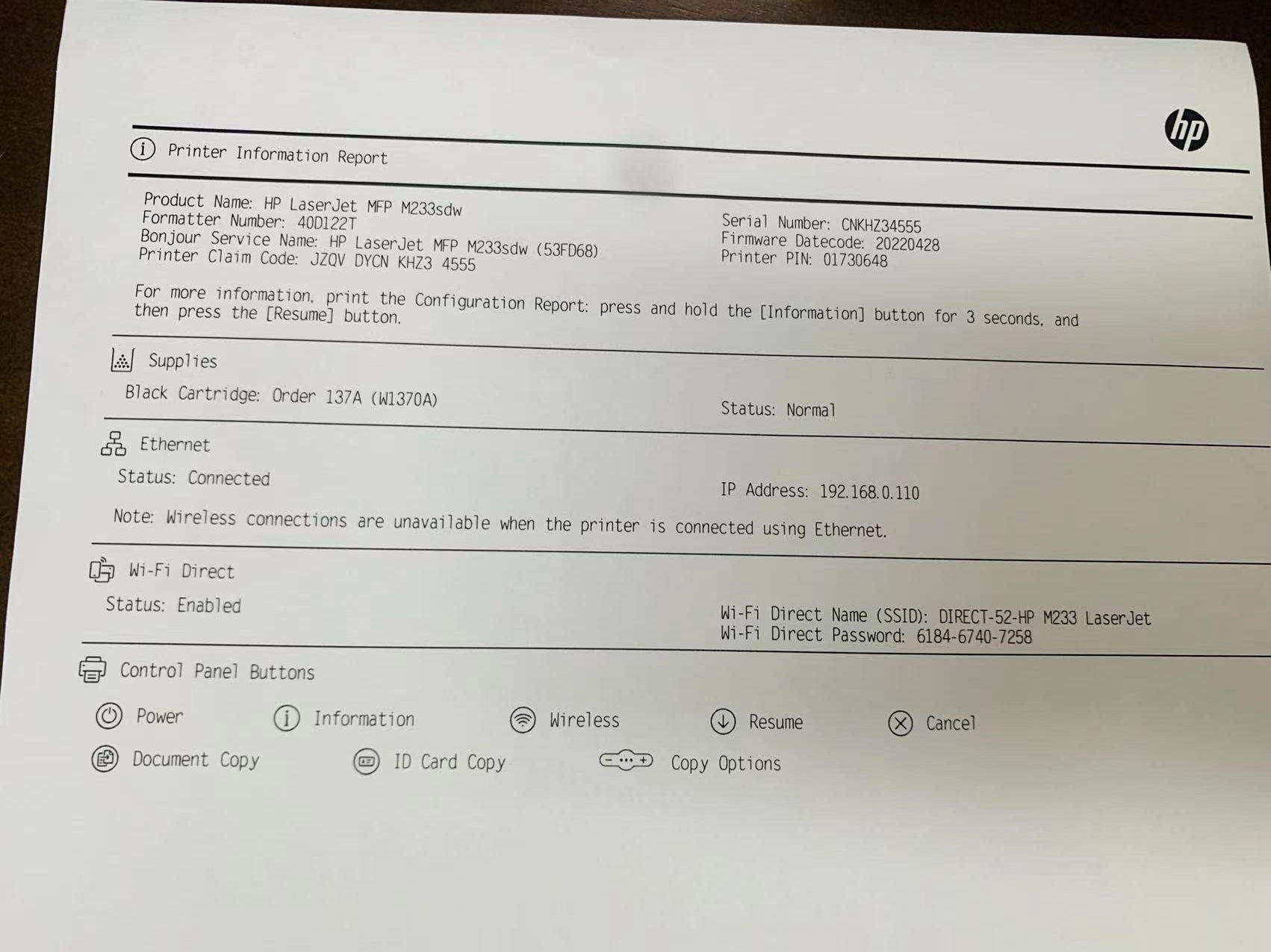 惠普M233网络打印无法连接两台电脑 - 第2页 - 惠普支持社区 - 1216467