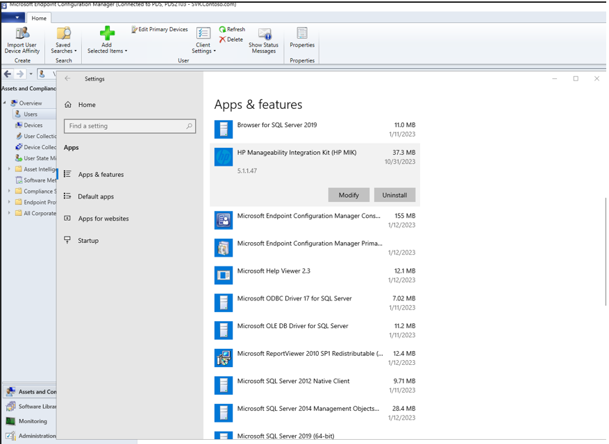 Microsoft Endpoint configuration Manager 安裝hp Mana... - 惠普支持社区 - 1262650